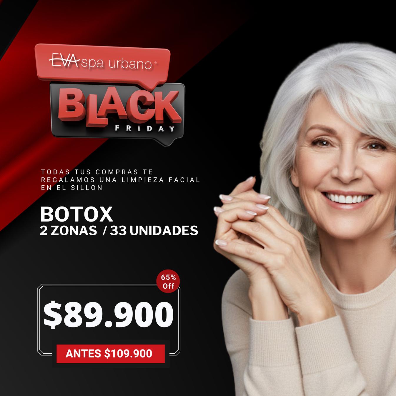 Botox Original 2 zonas – Evaclinic